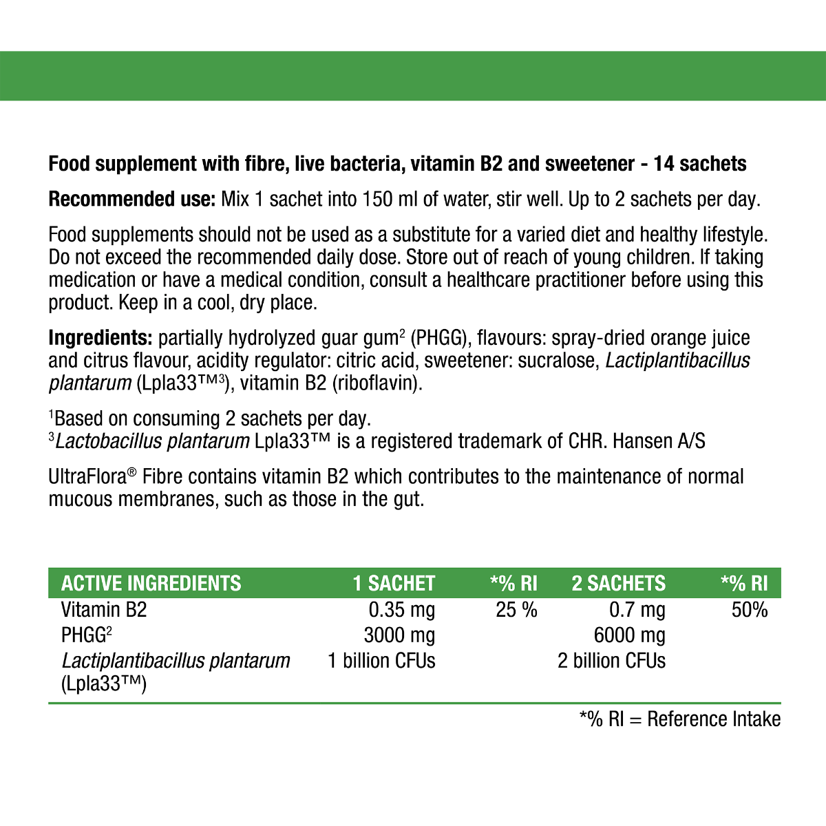 3 in 1 Prebiotic, Probiotic and Fibre for Gut Health | UltraFlora ...