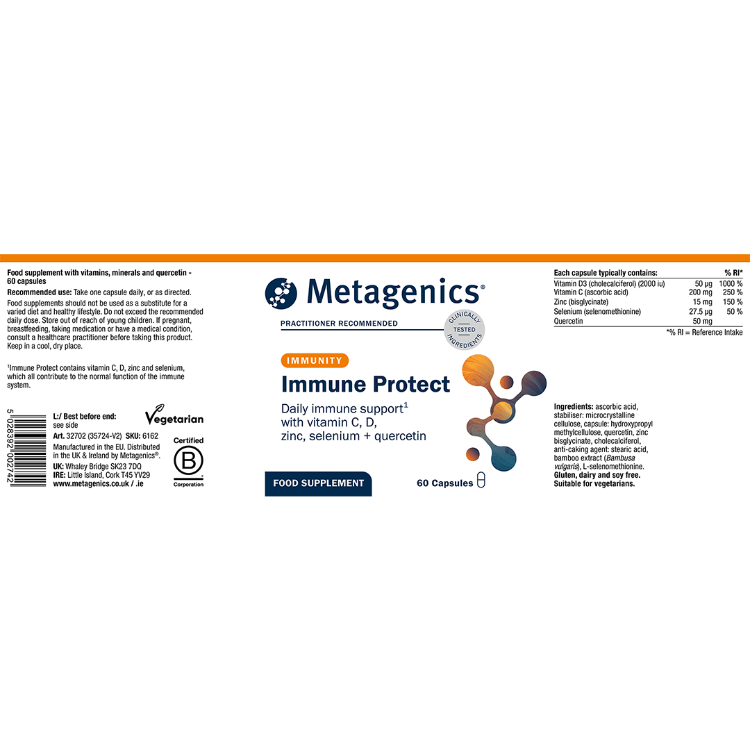Immune Protect 60 Capsules | Daily Immune Support | Metagenics UK