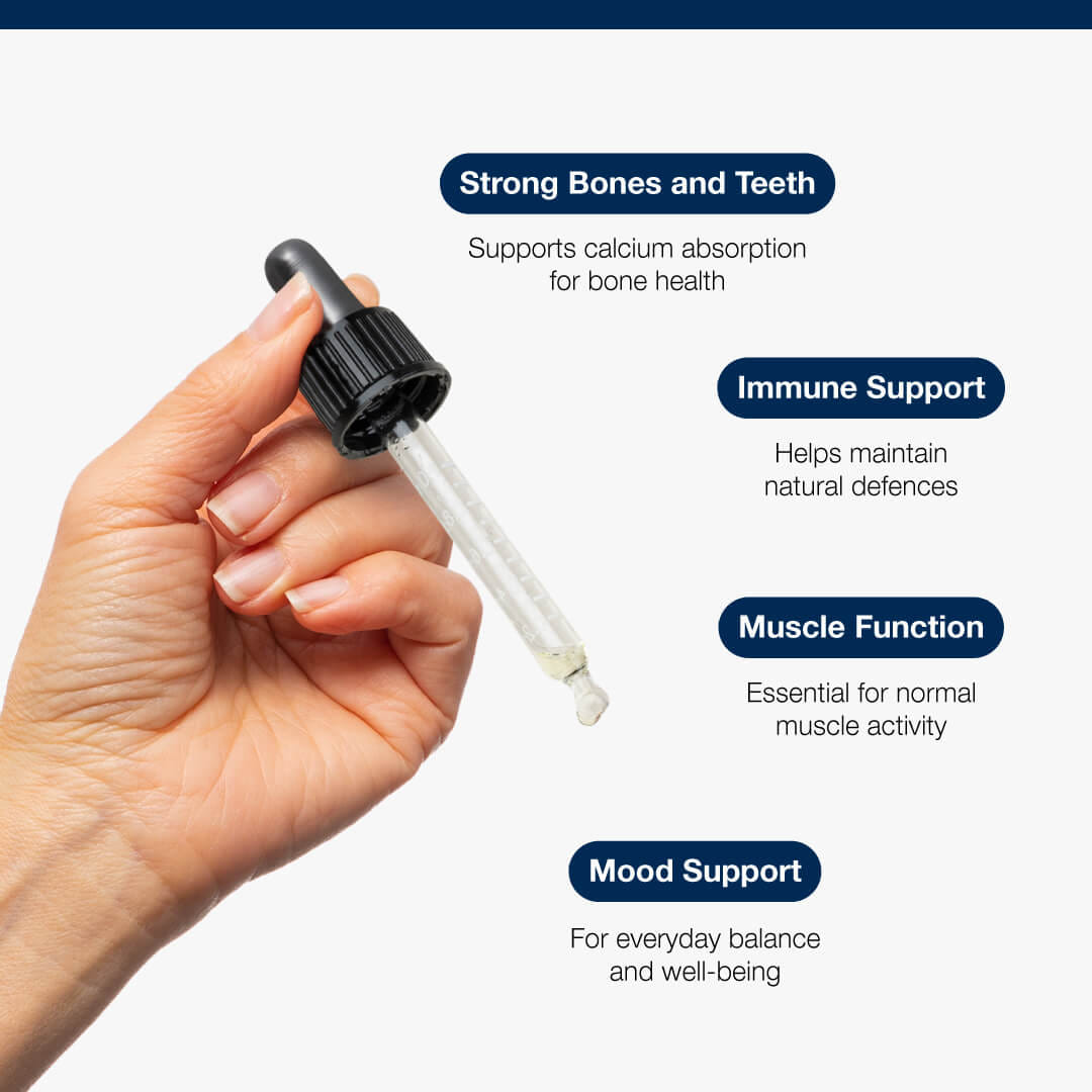 Vitamin D3 Drops 1000 Liquid Drops | Vitamin D Supplement | Metagenics UK